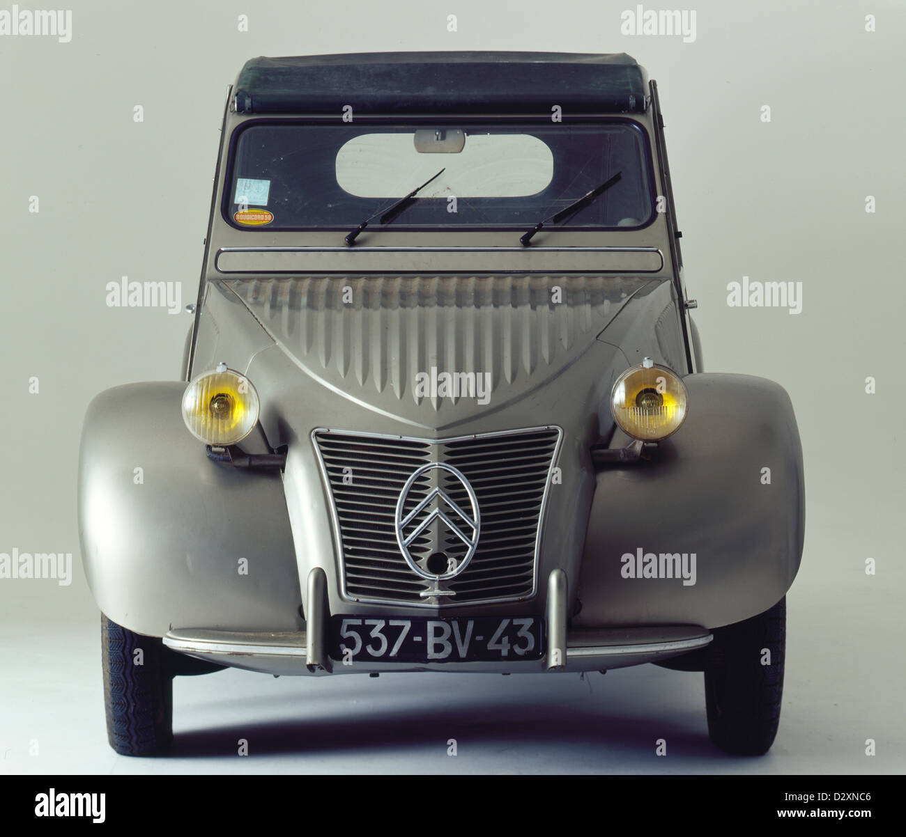 1950 citroen 2cv front view, studio photograph, white background Stock ...