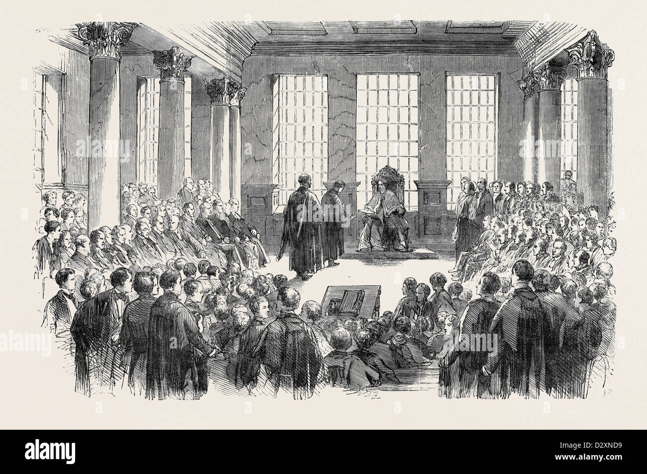 UNIVERSITY OF LONDON, THE FIRST CONFERENCE OF DEGREES, IN THE HALL OF ...