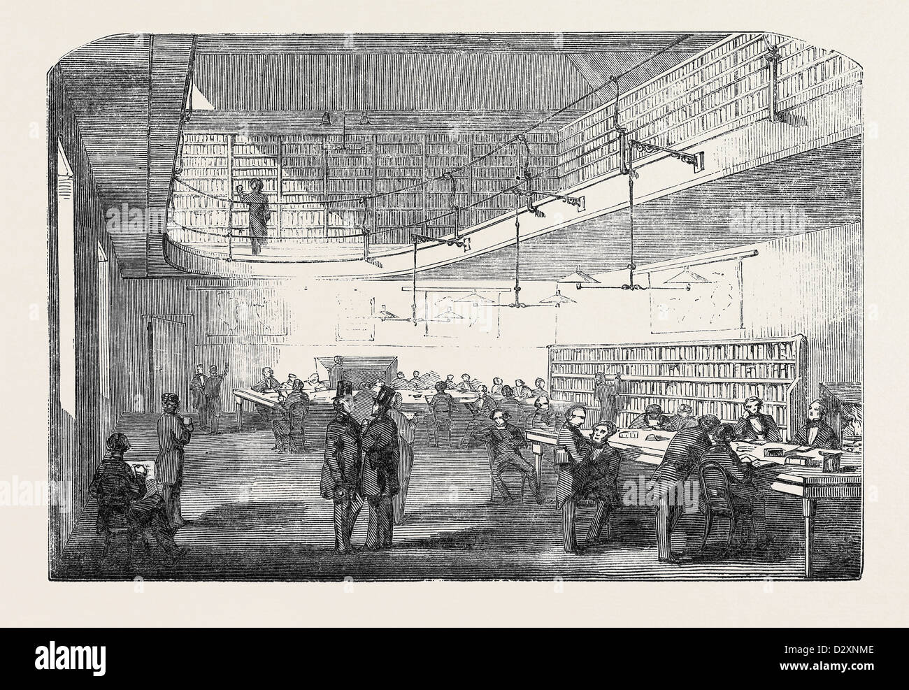 NEW READING ROOM AT THE BANK OF ENGLAND, OPENED ON WEDNESDAY Stock ...