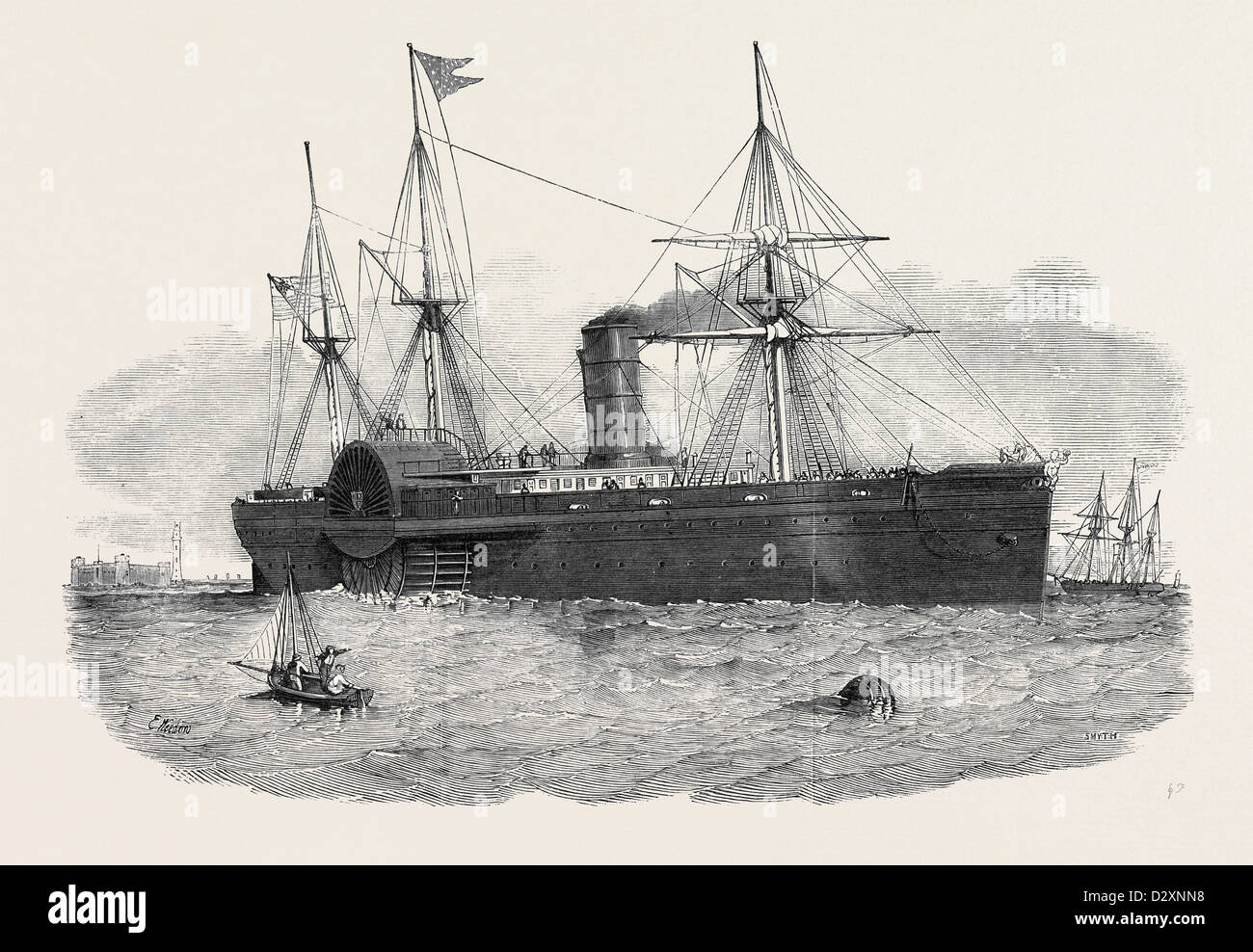 OCEAN STEAM NAVIGATION: THE UNITED STATES MAIL STEAMSHIP "ATLANTIC ...