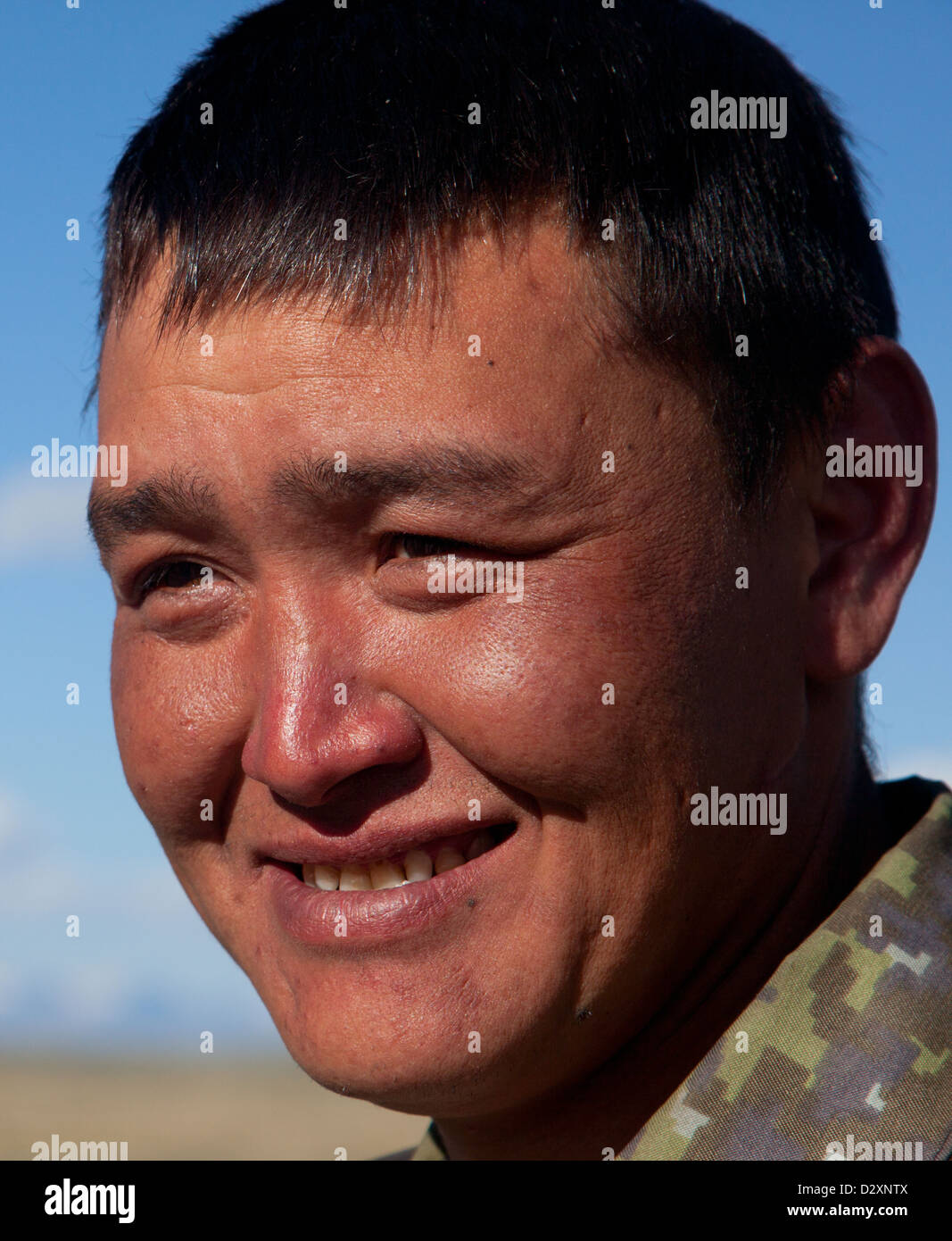 Portrait smiling mongolian man hi-res stock photography and images - Alamy