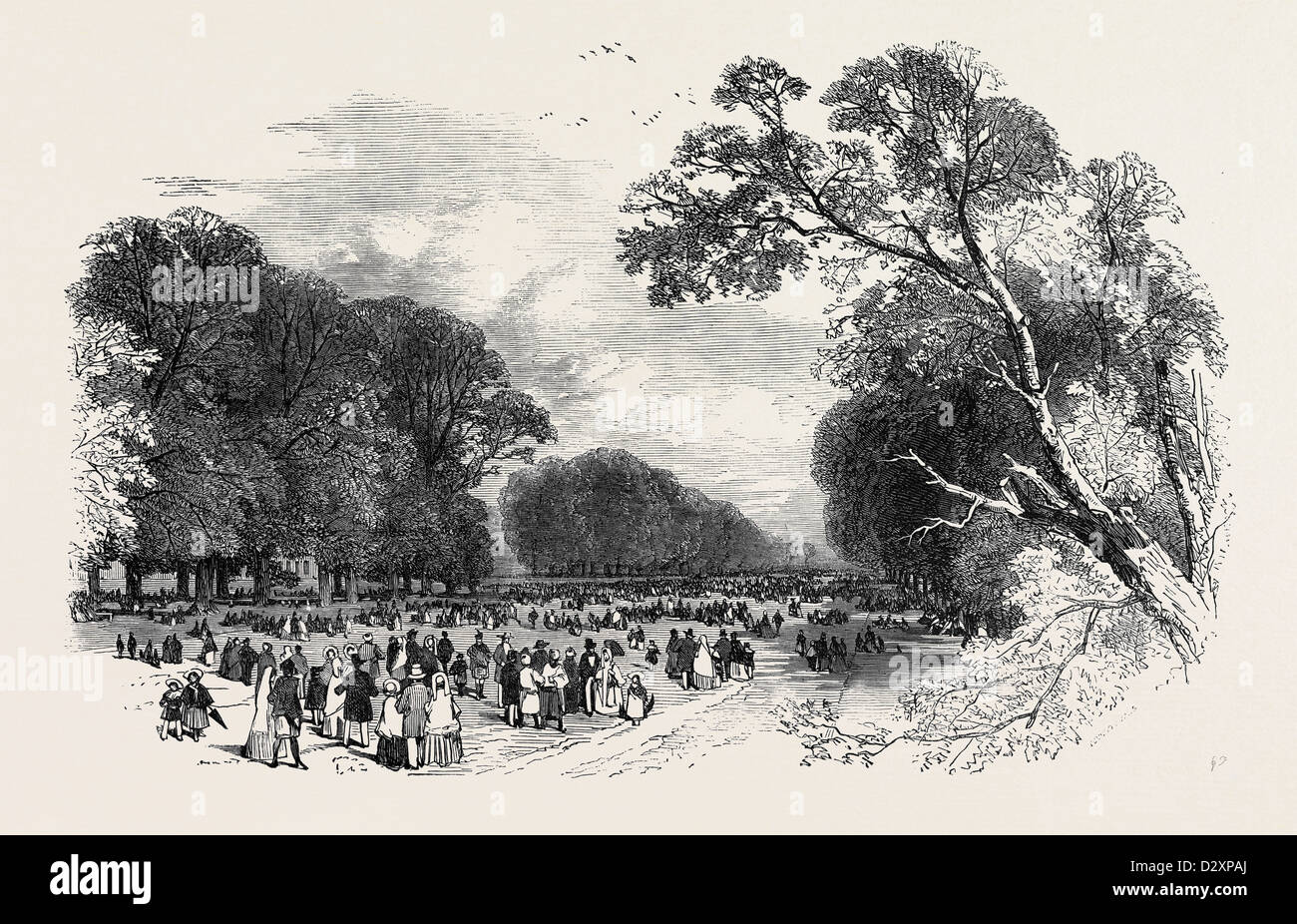 KENSINGTON GARDENS, THE BROAD WALK Stock Photo - Alamy