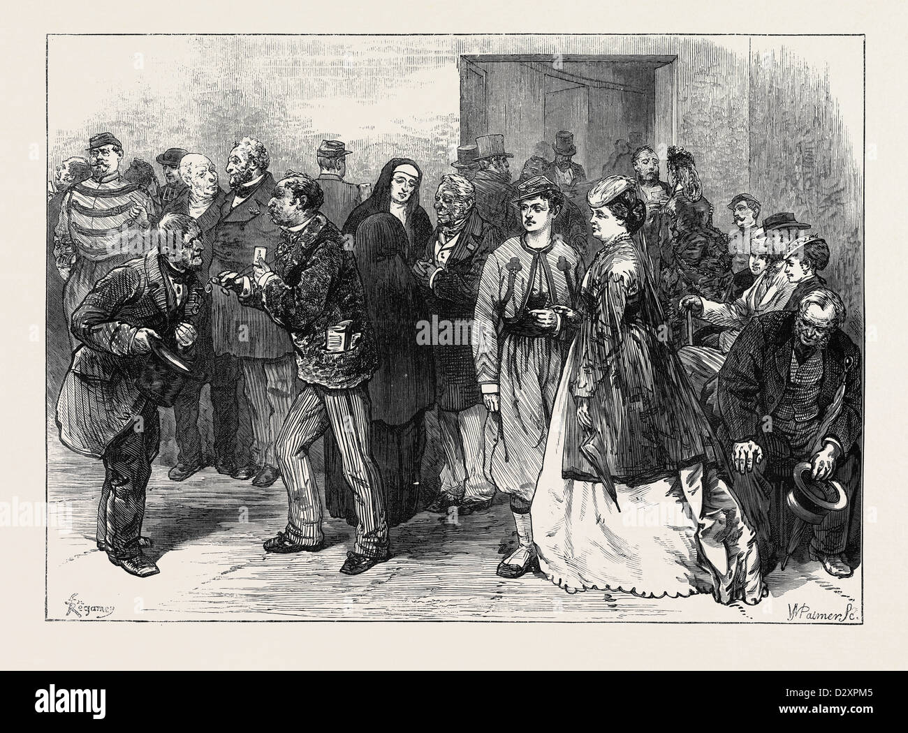 WAITING-ROOM OF THE NATIONAL ASSEMBLY AT VERSAILLES FRANCE 1871 Stock ...