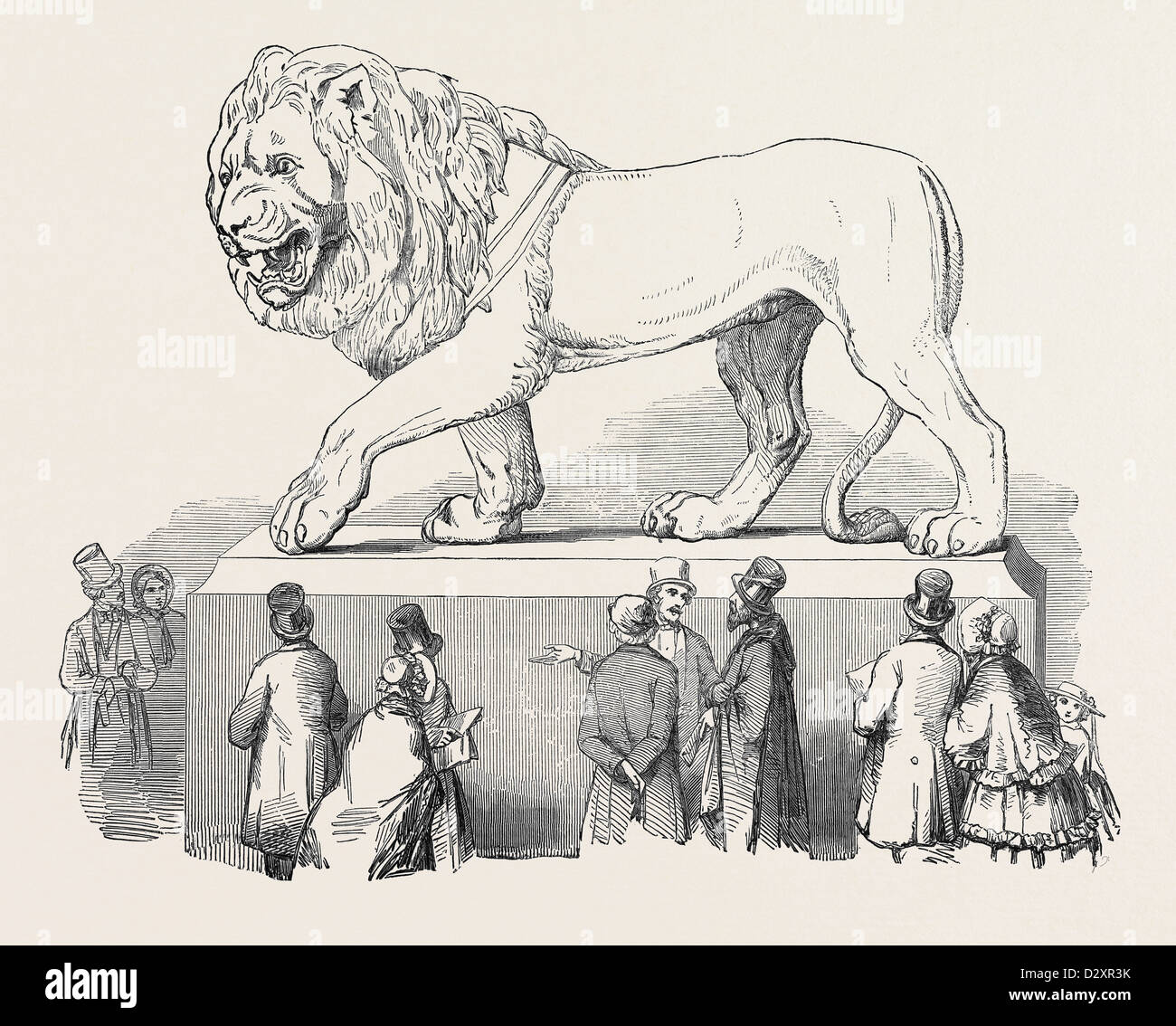 COLOSSAL BAVARIAN LION, THE GREAT EXHIBITION Stock Photo - Alamy