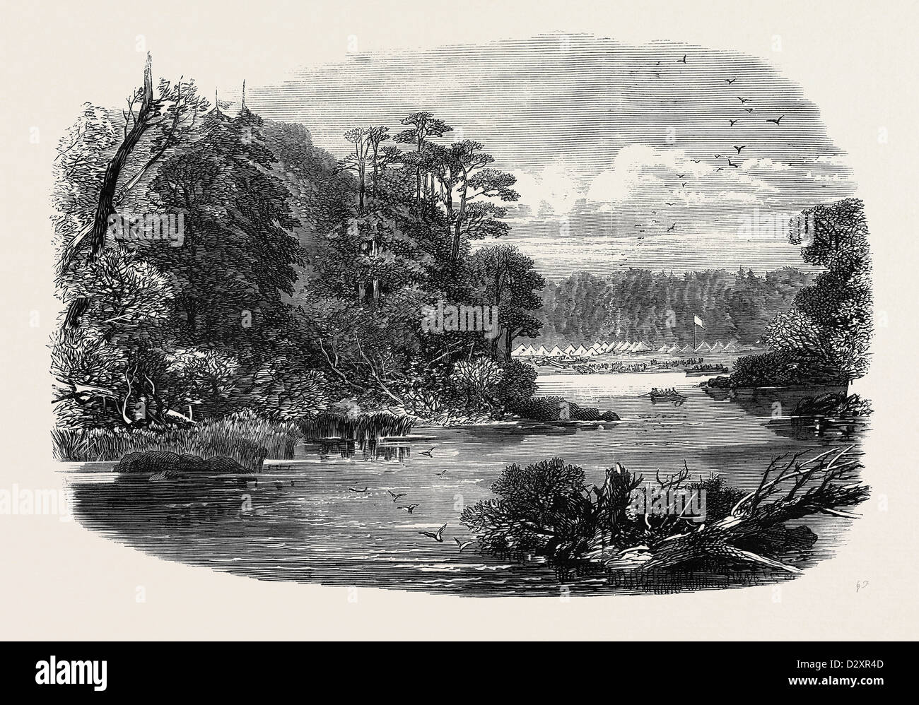 THE RED RIVER EXPEDITION: CAMP OF THE 60TH RIFLES NEAR SHEBANDOWAN 1871 ...