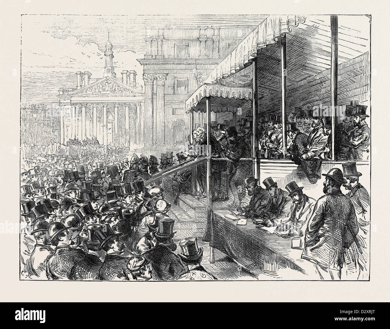 OPENING QUEEN VICTORIA STREET CITY LONDON 1871 Stock Photo - Alamy
