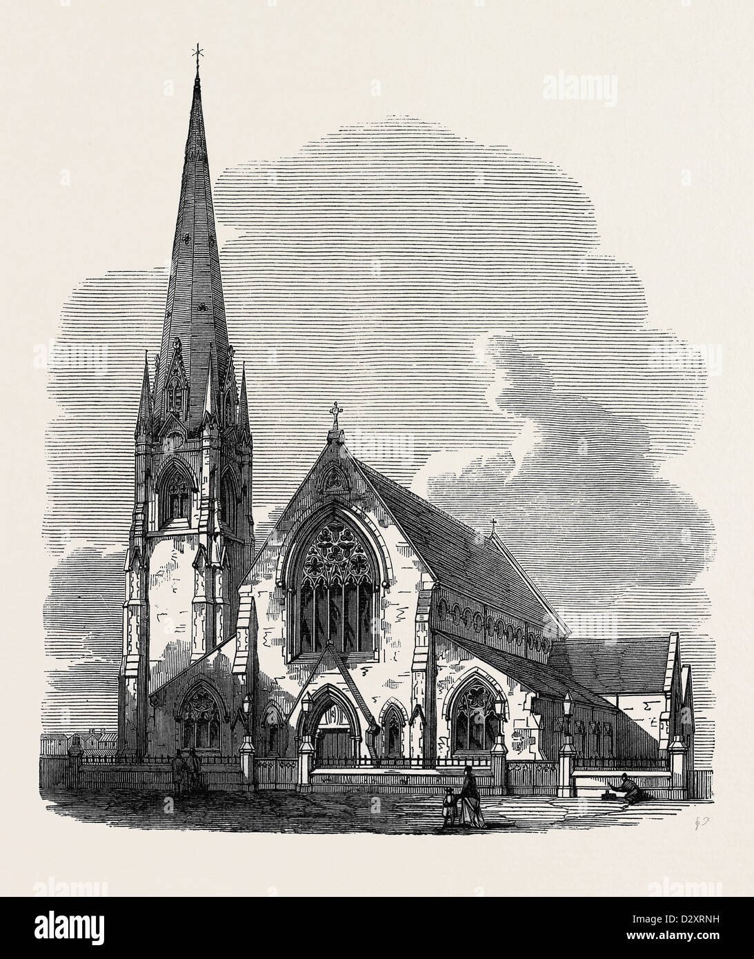 ST. JAMES'S CHURCH CAMBERWELL LONDON 1871 Stock Photo - Alamy