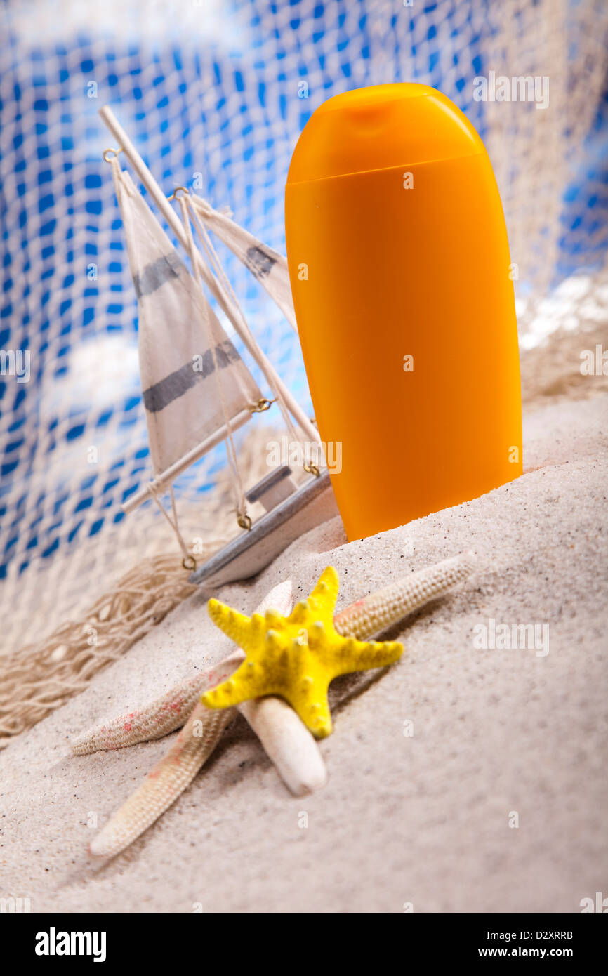 Summer holiday, suntan on beach Stock Photo - Alamy