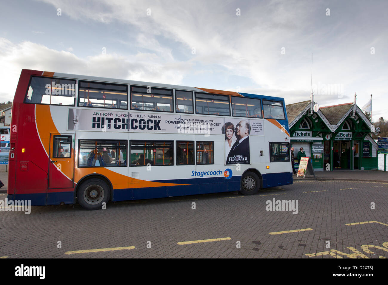 Film advert on the bus hi-res stock photography and images - Alamy