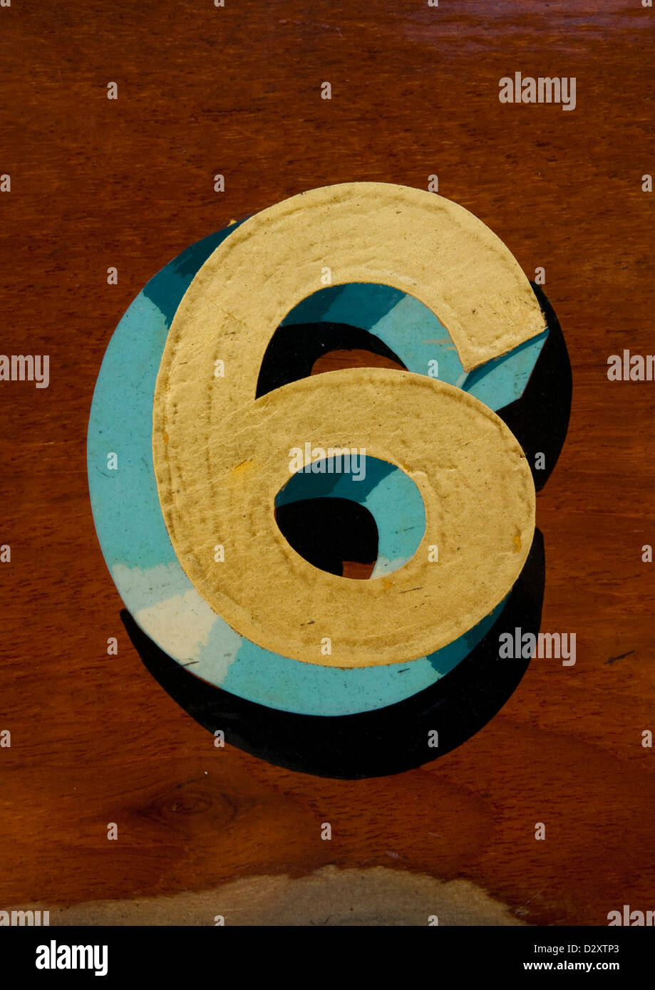 Vintage Number 6 on Steam Railway Carriage at the Bluebell Railway ...