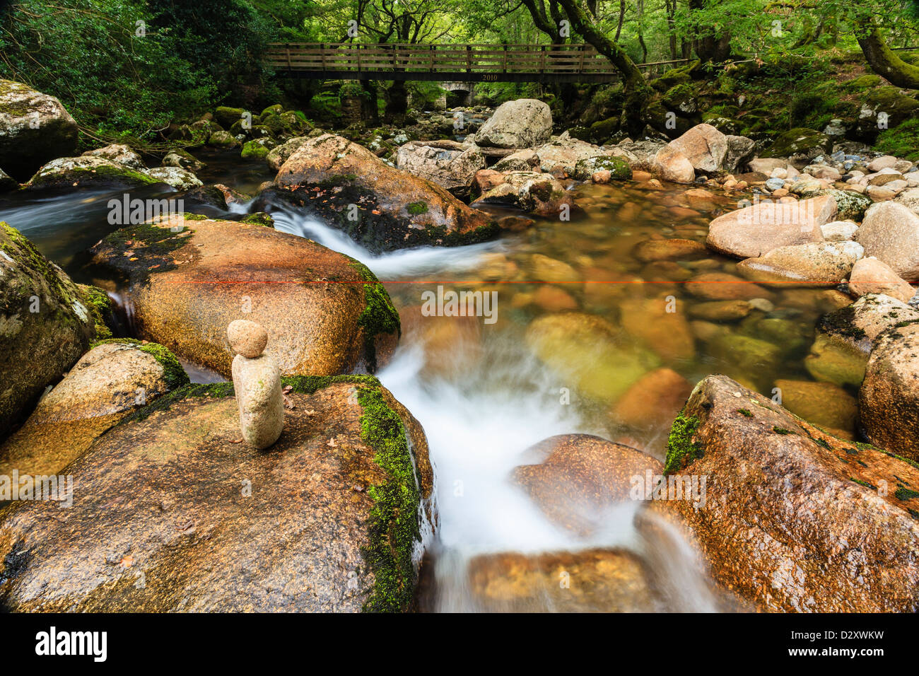 River Plym at Shaugh Prior, Dartmoor, Devon, United Kingdom Stock Photo ...