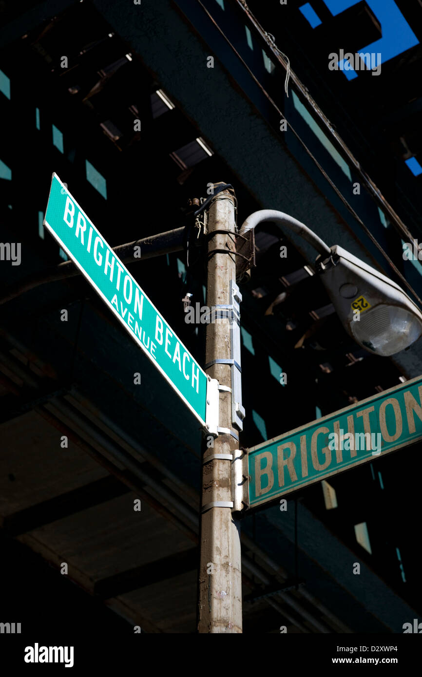 Brighton Beach Avenue Sign, New York, USA Stock Photo - Alamy