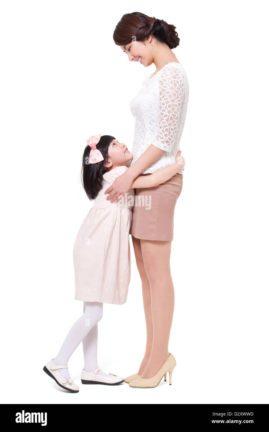 Intimate Mother Daughter Embracing Cut Out Stock Images And Pictures Alamy