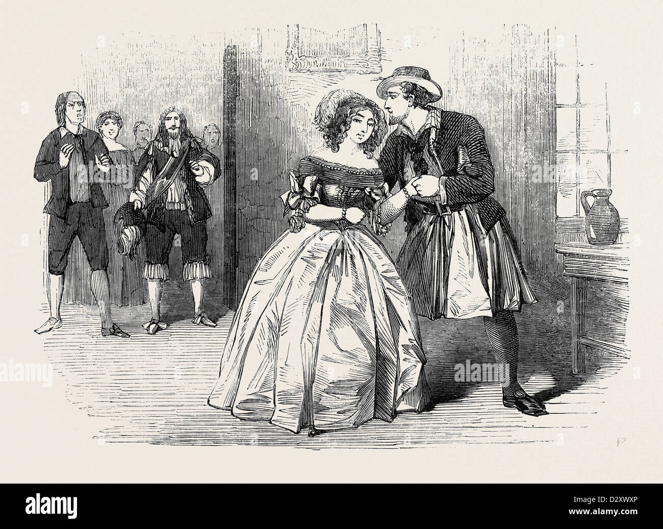 SCENE FROM THE NEW COMIC OPERA OF "THE QUEEN OF A DAY," AT THE ...