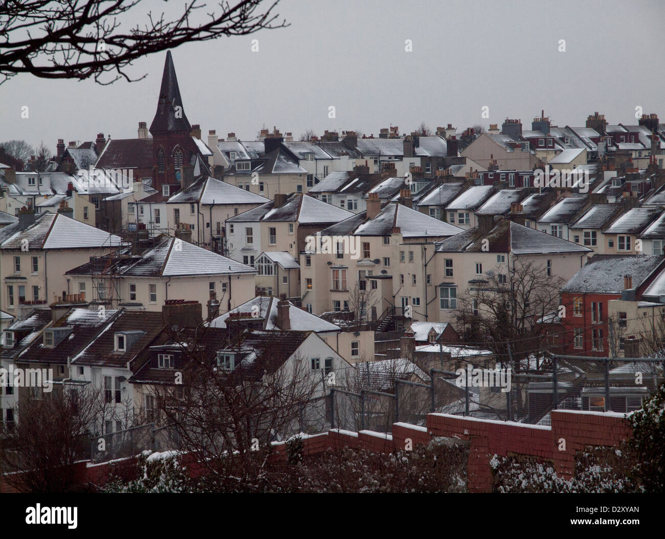 Brighton snow rooftop hi-res stock photography and images - Alamy