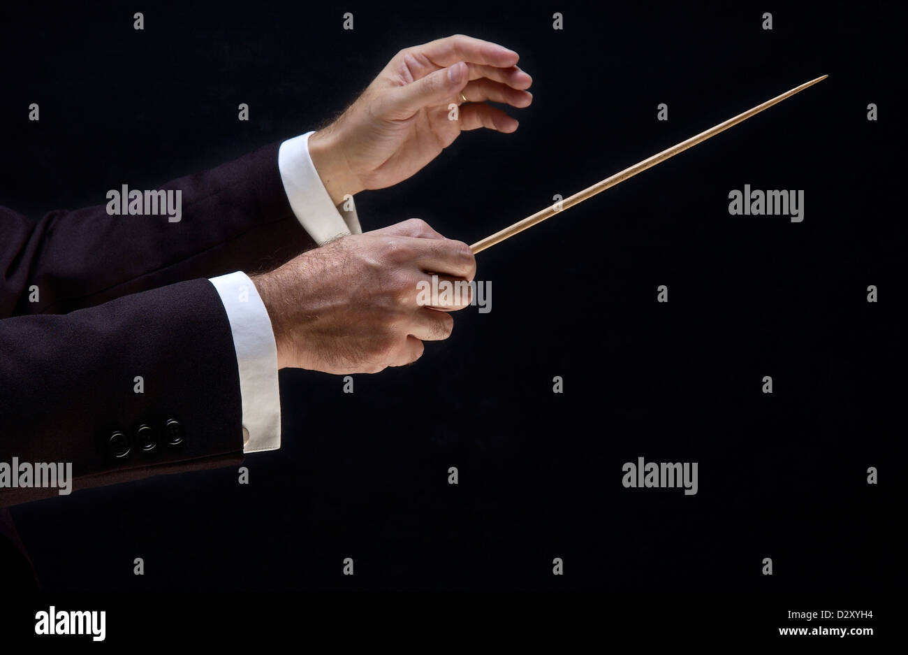 Music conductor silhouette hi-res stock photography and images - Alamy