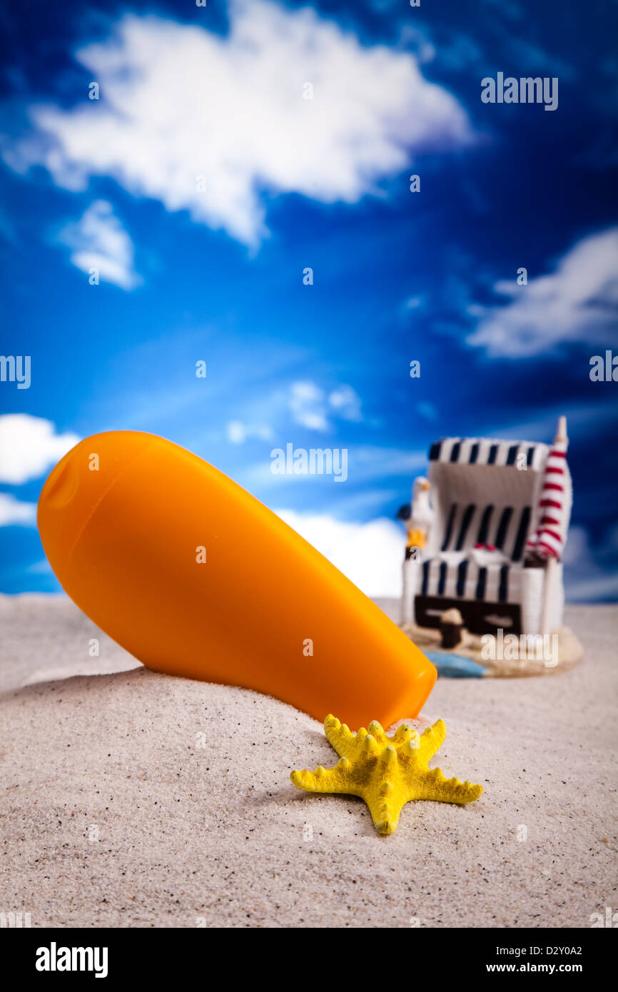 Summer holiday, suntan on beach Stock Photo - Alamy