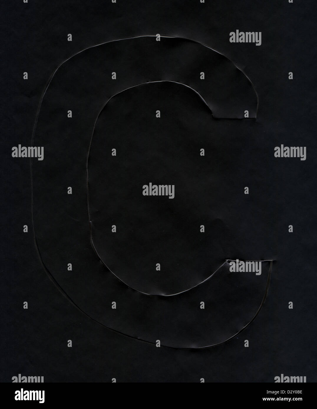 Letter C. Paper texture Stock Photo - Alamy