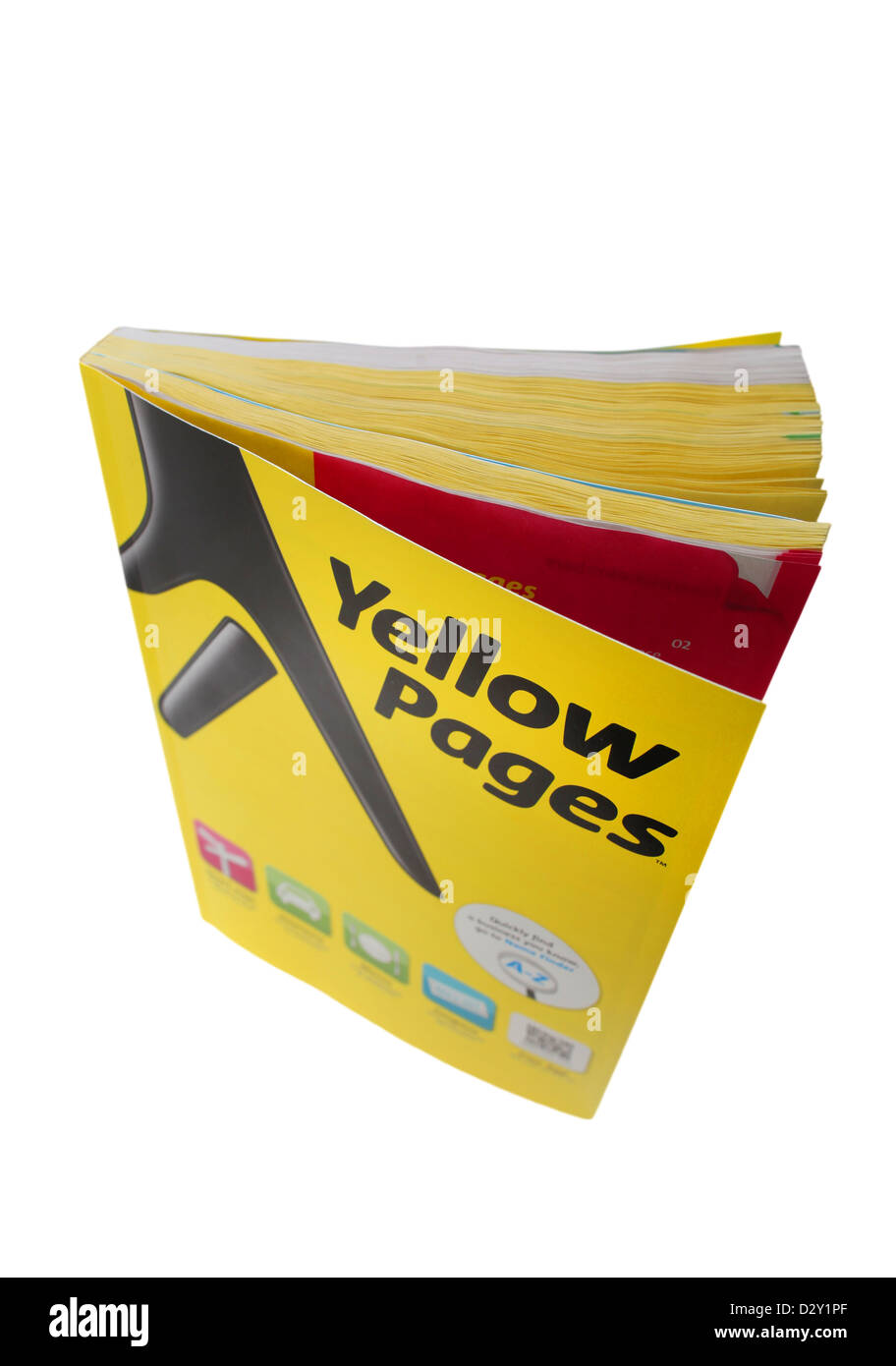 Yellow pages phone book Cut Out Stock Images & Pictures - Alamy