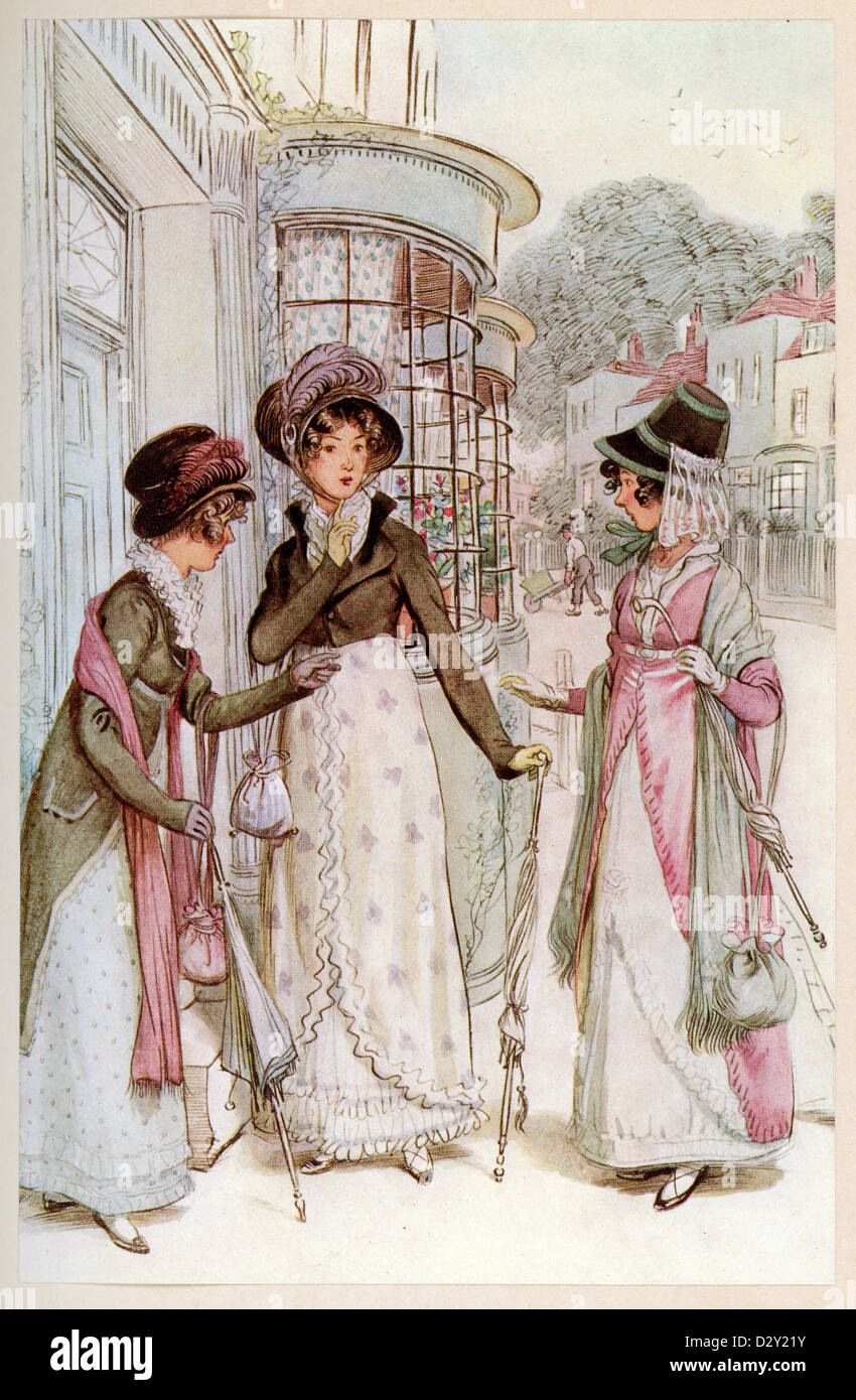 Illustration from the J. M. Barrie play Quality Street, a comedy about ...