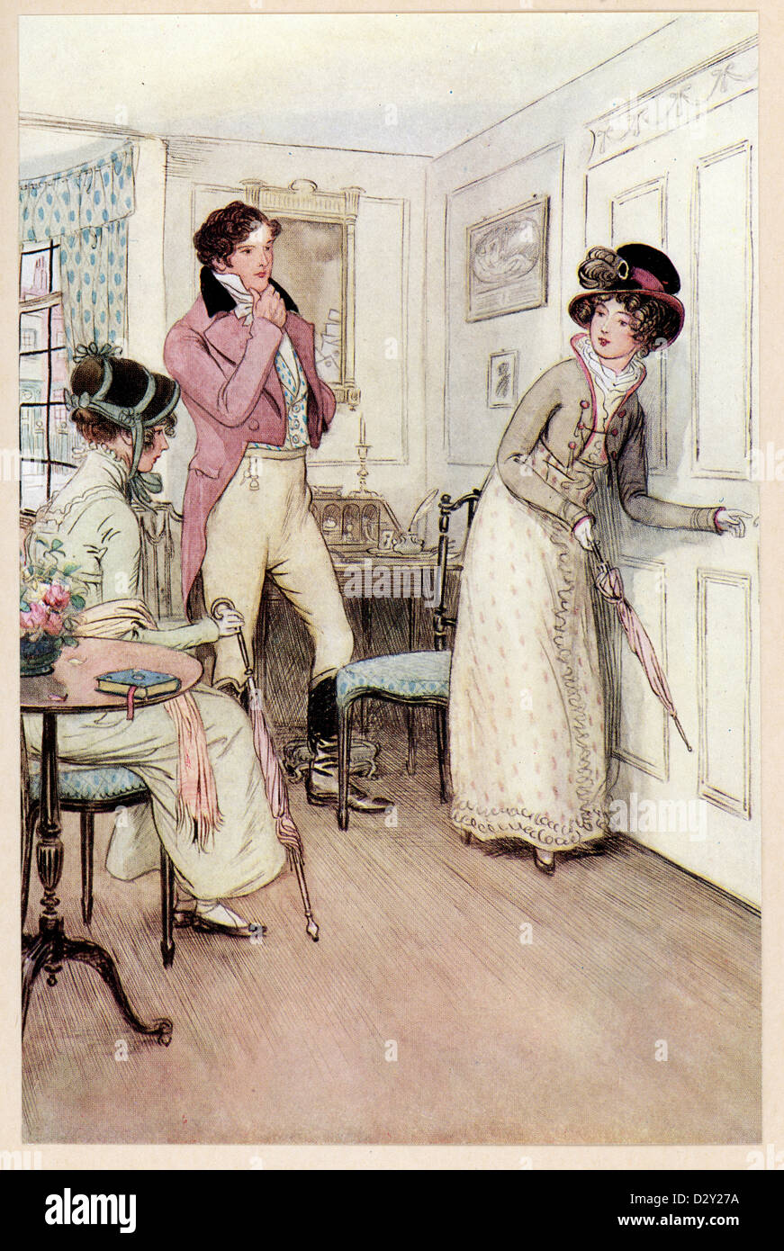 Illustration from the J. M. Barrie play Quality Street, a comedy about ...