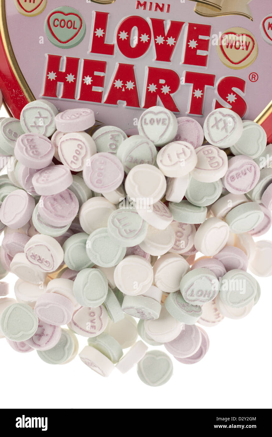 Mini Love Hearts Stock Photo - Alamy