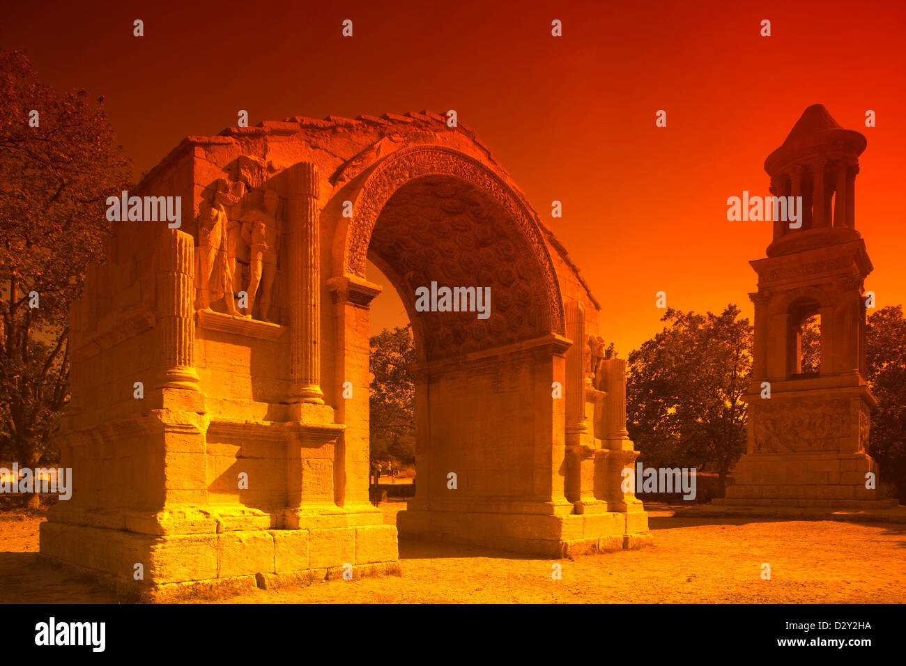 Glanum arch hi-res stock photography and images - Alamy