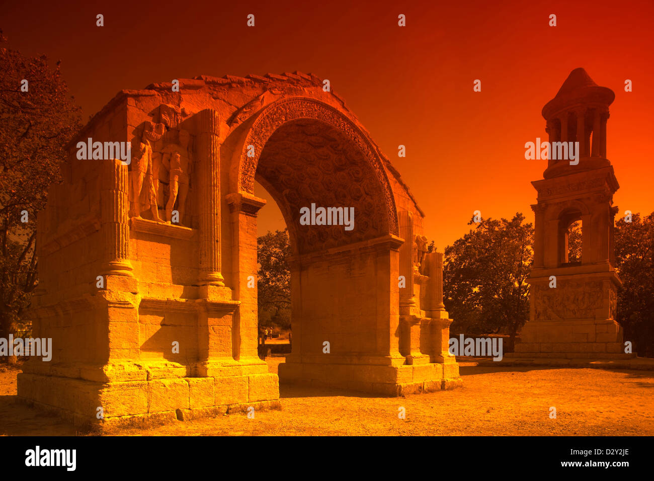 Glanum arch hi-res stock photography and images - Alamy
