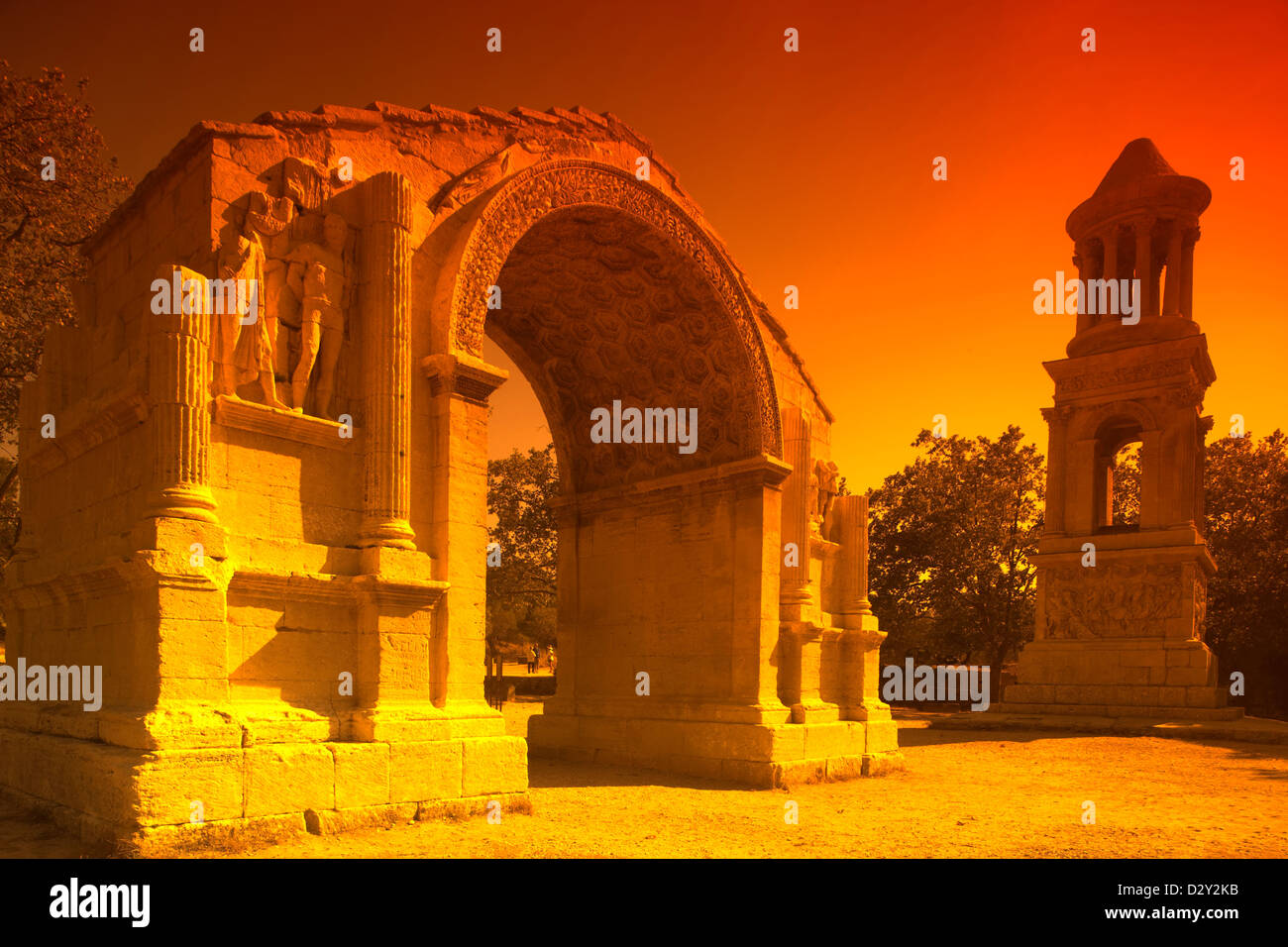 Glanum arch hi-res stock photography and images - Alamy
