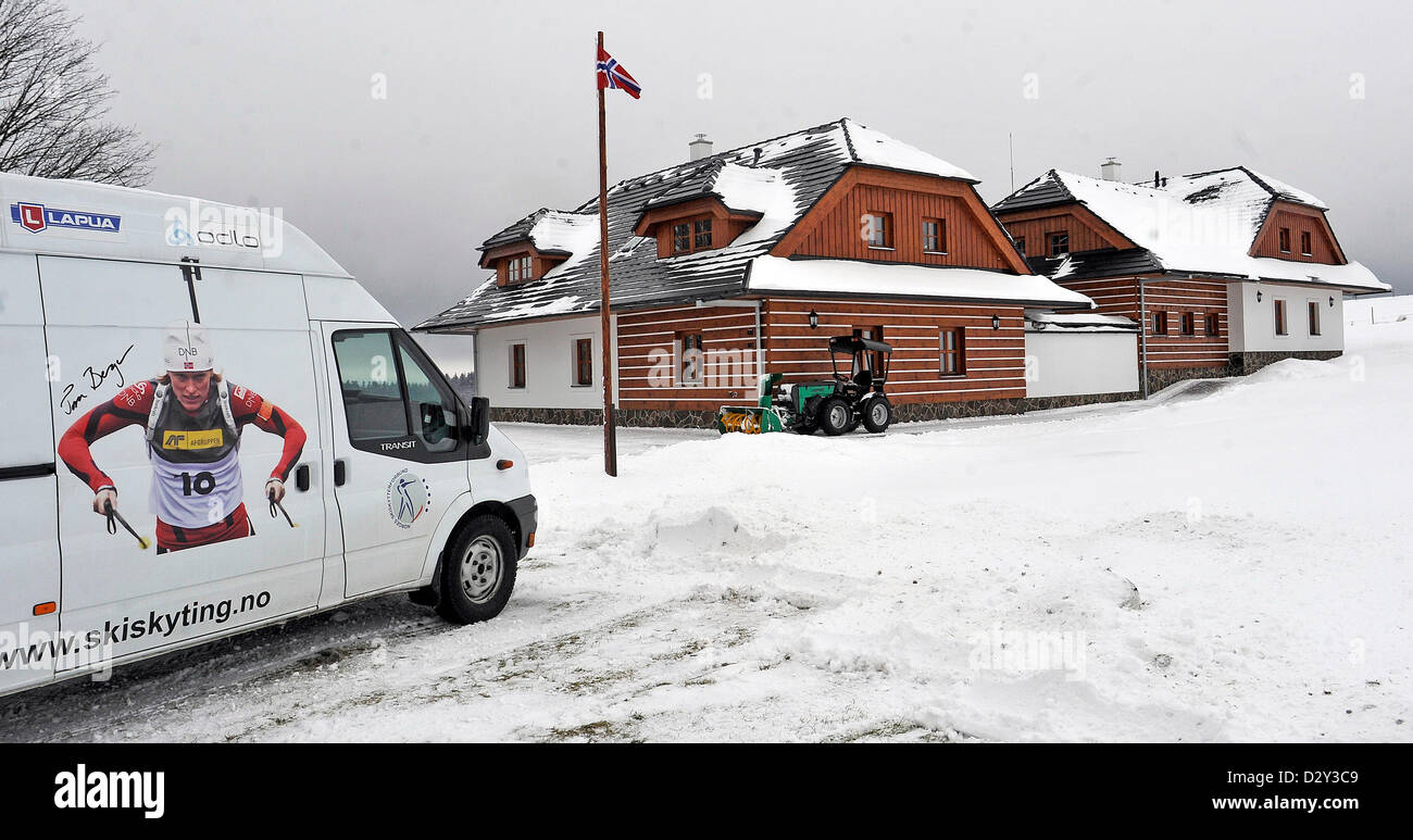 Preparations in Nove Mesto na Morave, Czech Republic on February 4 ...