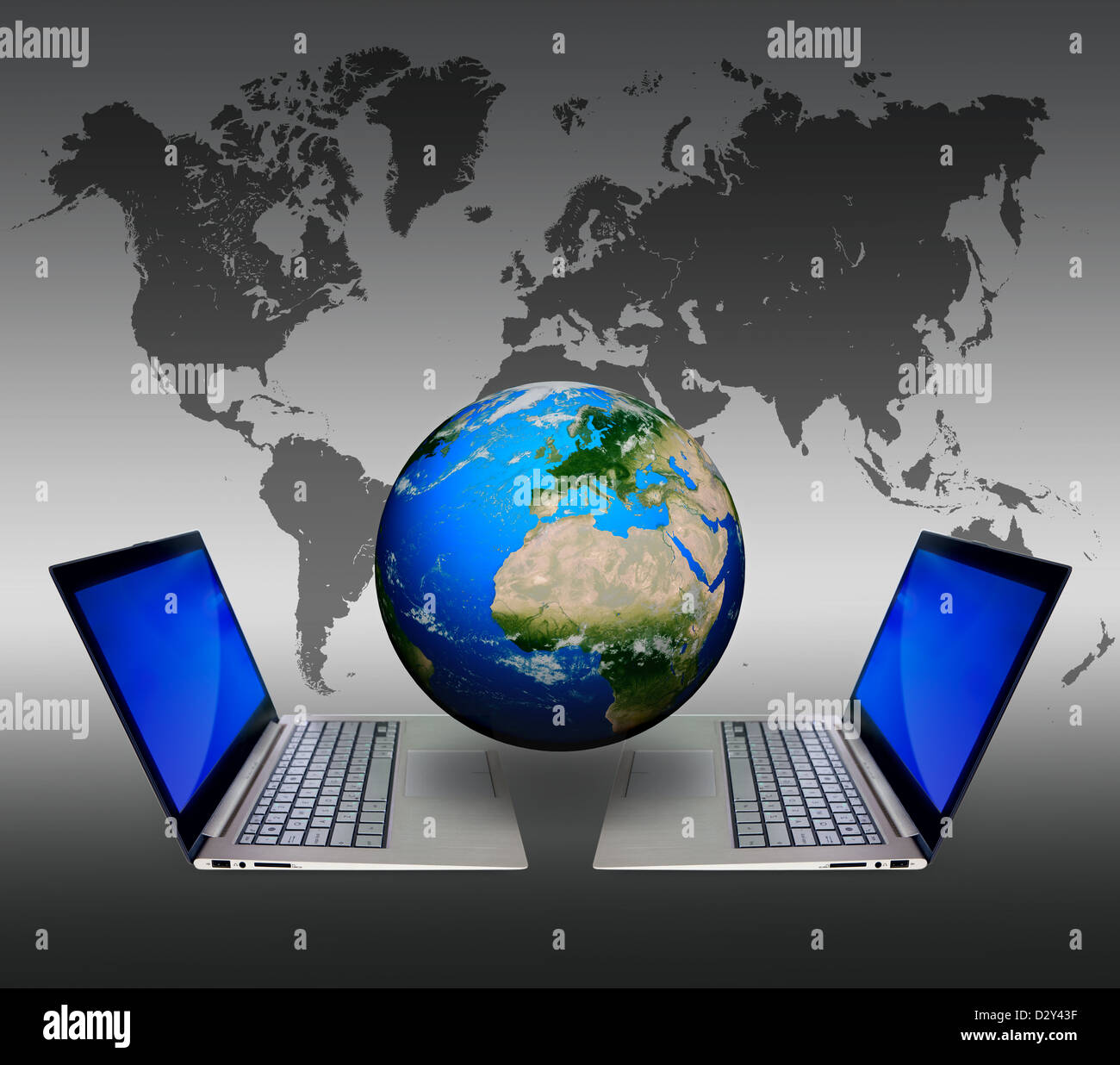 "Elements of this image furnished by NASA" Internet communication. The ...