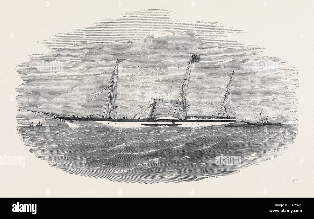 THE YACHT "MERIEL," R.H.Y.S., 210 TONS, AND HER TENDER "NEW QUARTERLY ...