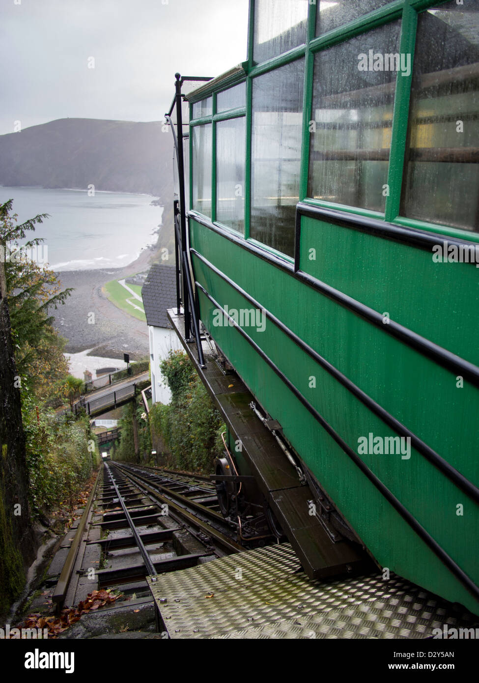 Lynton and Lynmouth Cliff Railway Stock Photo - Alamy