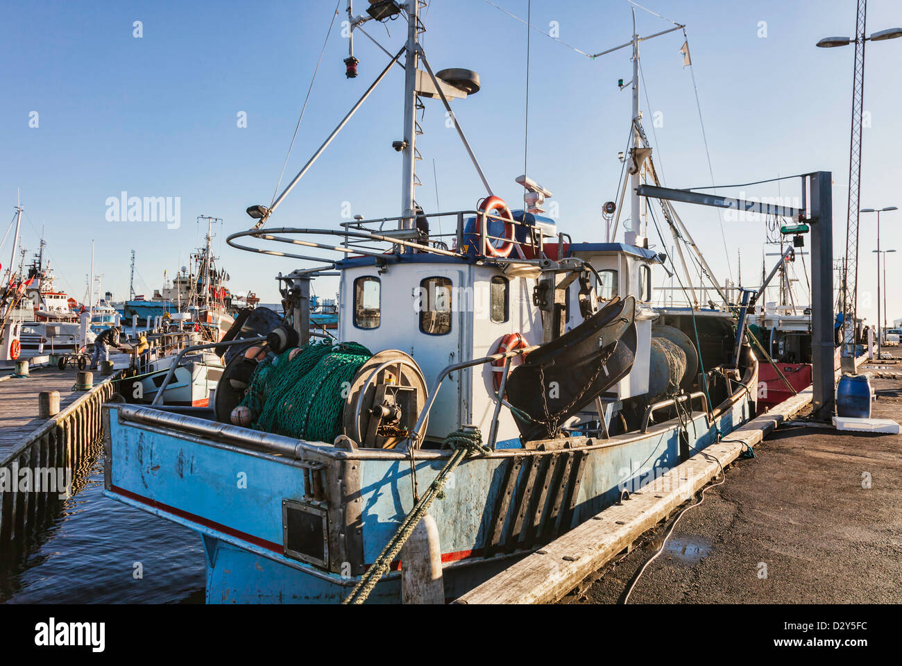 Faaborg harbour on Funen in Denmark Stock Photo - Alamy