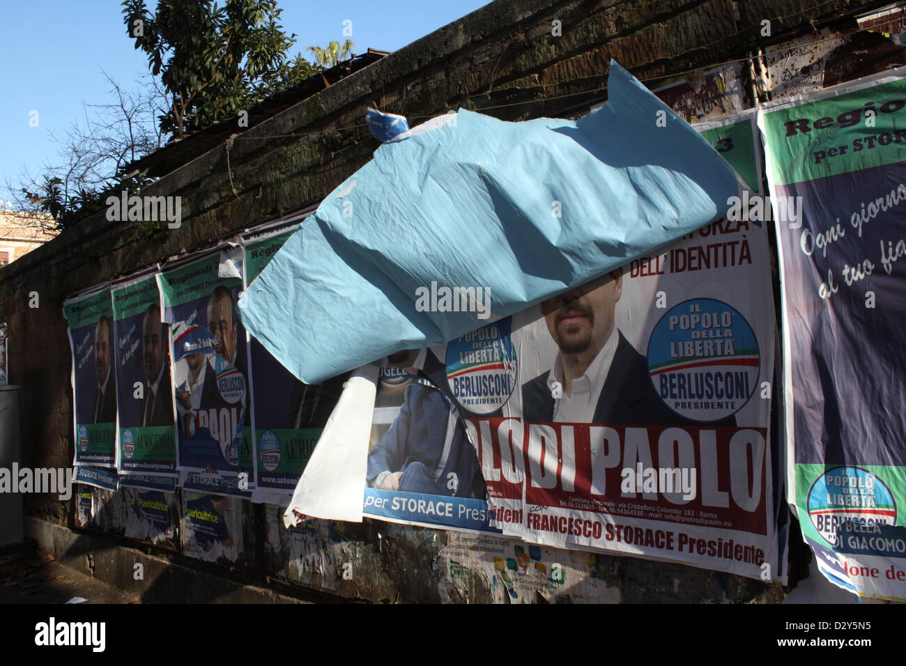 Torn political posters on wall hi-res stock photography and images - Alamy