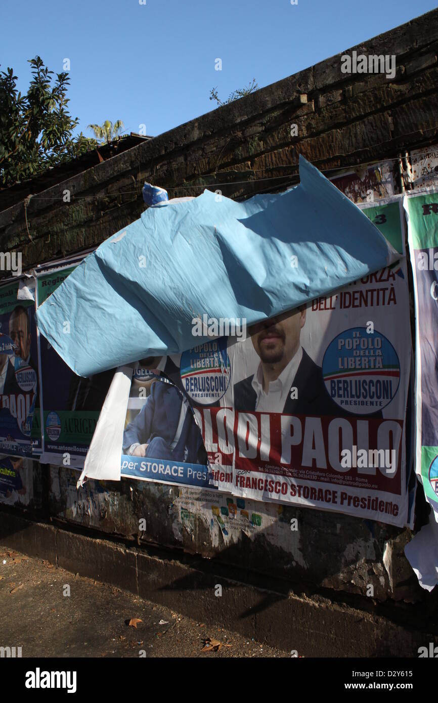Torn political posters on wall hi-res stock photography and images - Alamy