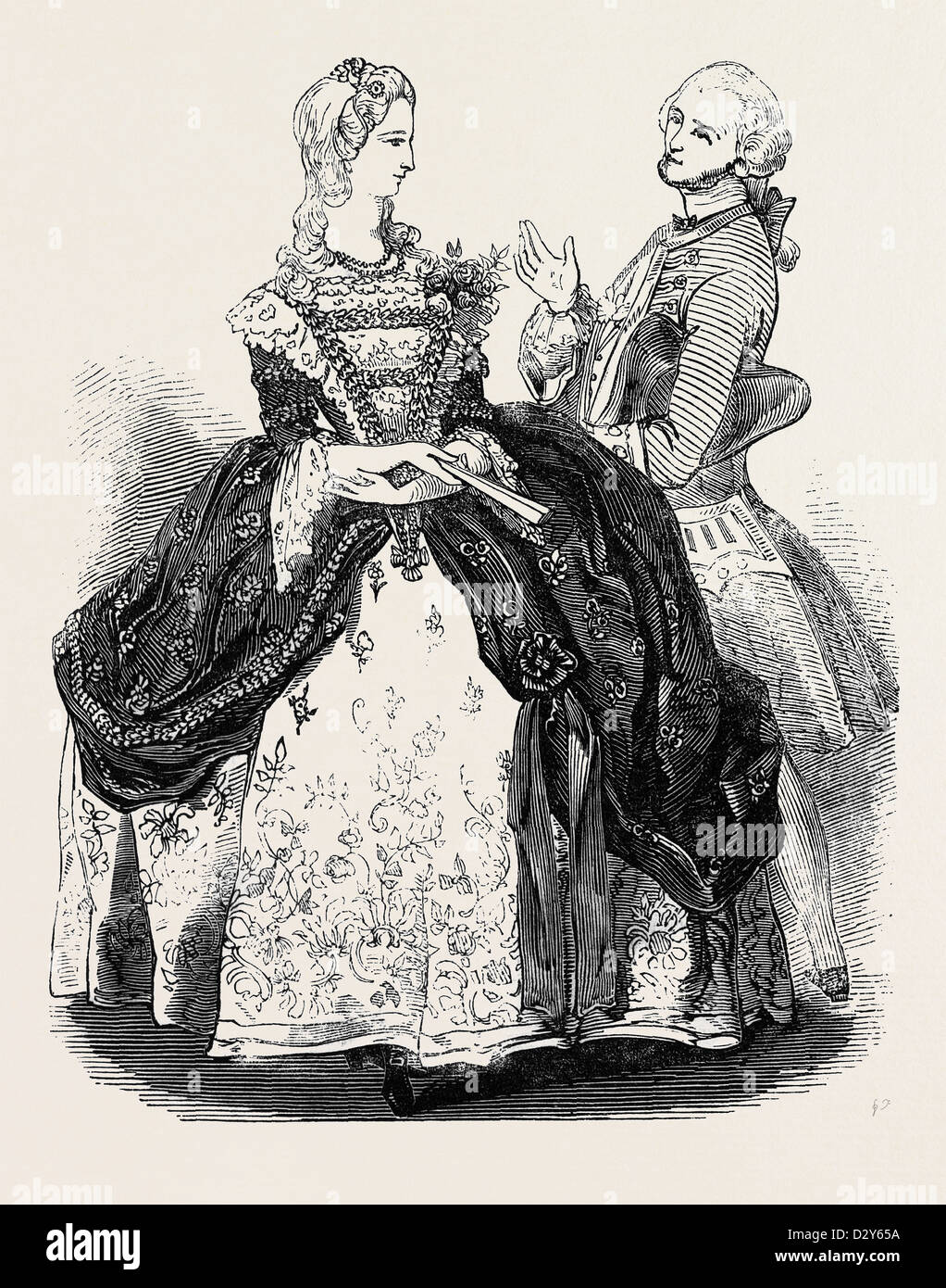 COSTUME OF LADY TIGHE Stock Photo - Alamy