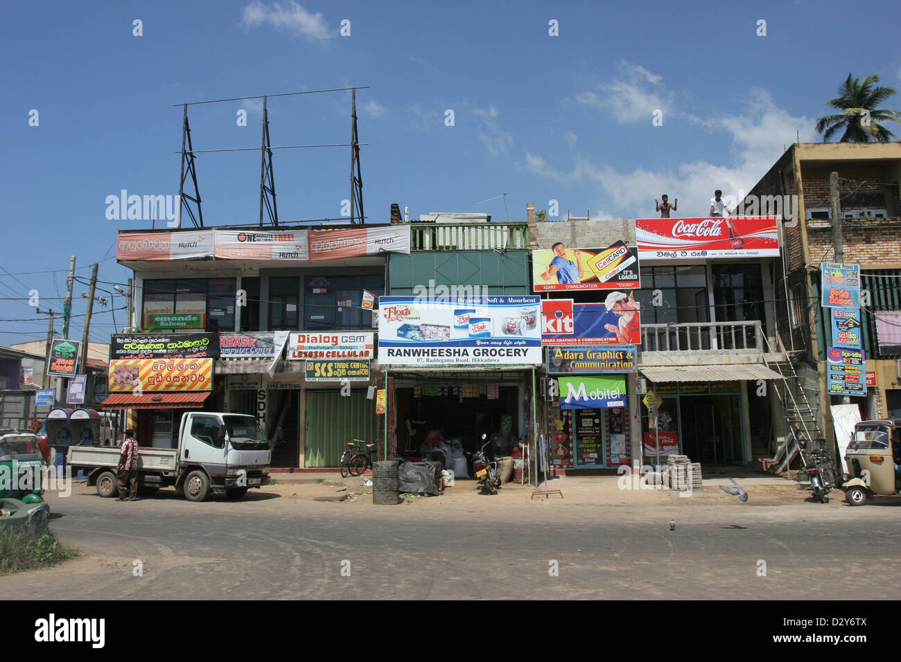 Hikkaduwa, Sri Lanka, the main street of the city Stock Photo - Alamy