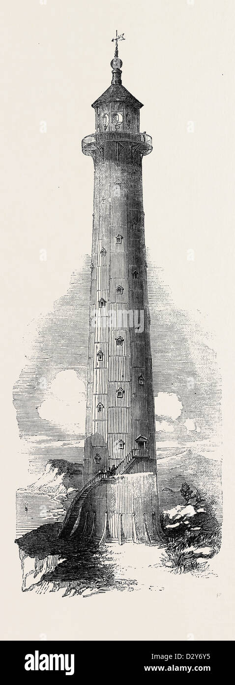CAST-IRON LIGHTHOUSE, CONSTRUCTED FOR THE GREAT ISAAC ROCKS, SOME ...