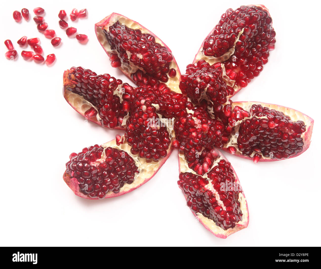 pomegranate isolated on white Stock Photo - Alamy