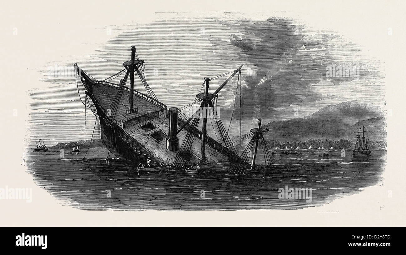 H.M.S. TRANSIT ON THE ROCKS OFF CAPE OELAR BANCA ISLAND Stock Photo - Alamy