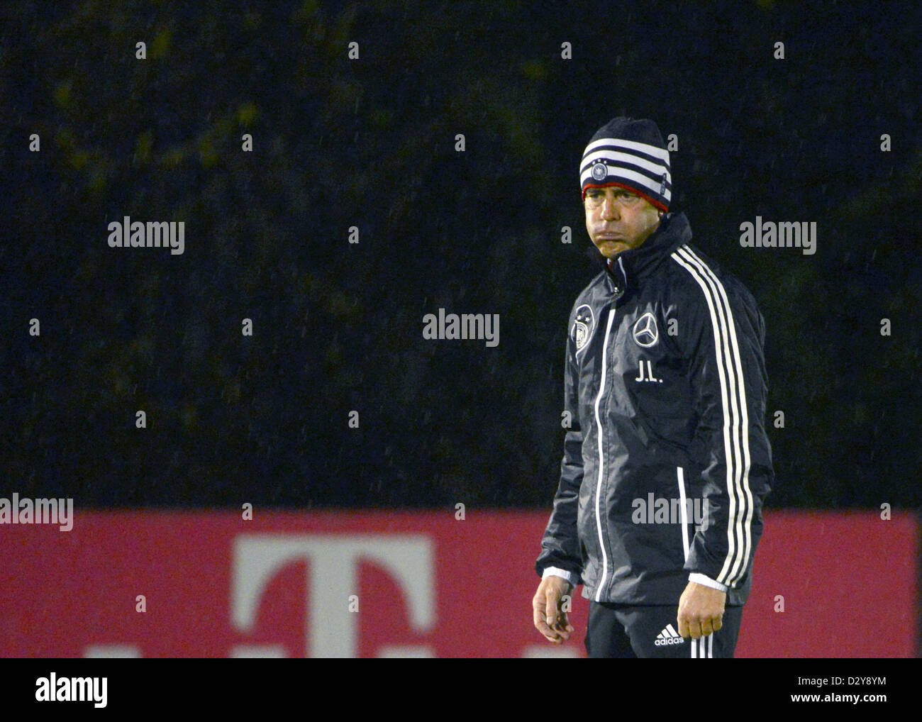 Germany's head coach Joachim Loew takes part in practice at the ...