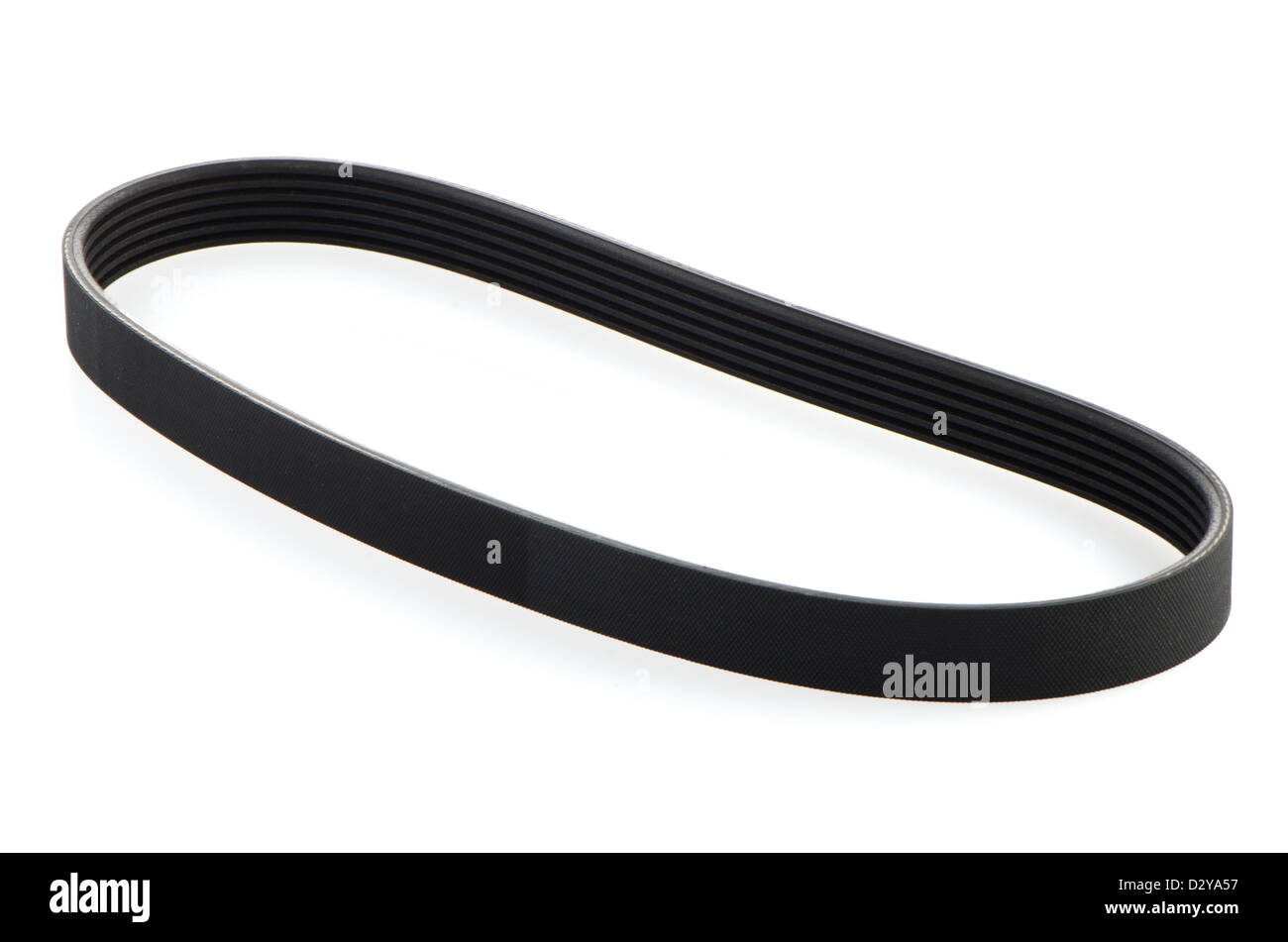 Car engine belt on white background Stock Photo - Alamy