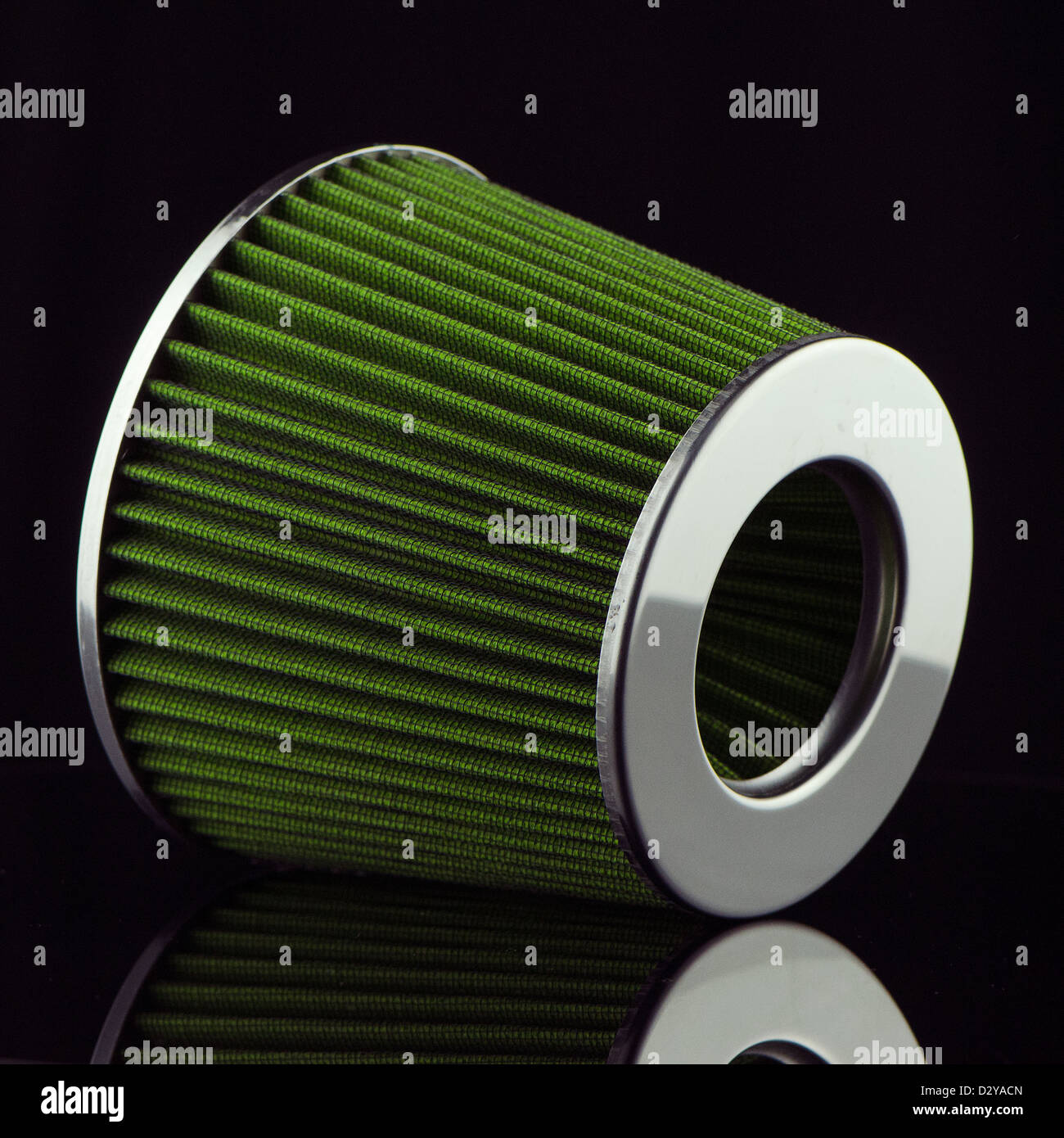 Air cone filter on black background. Vehicle Modification Accessories ...