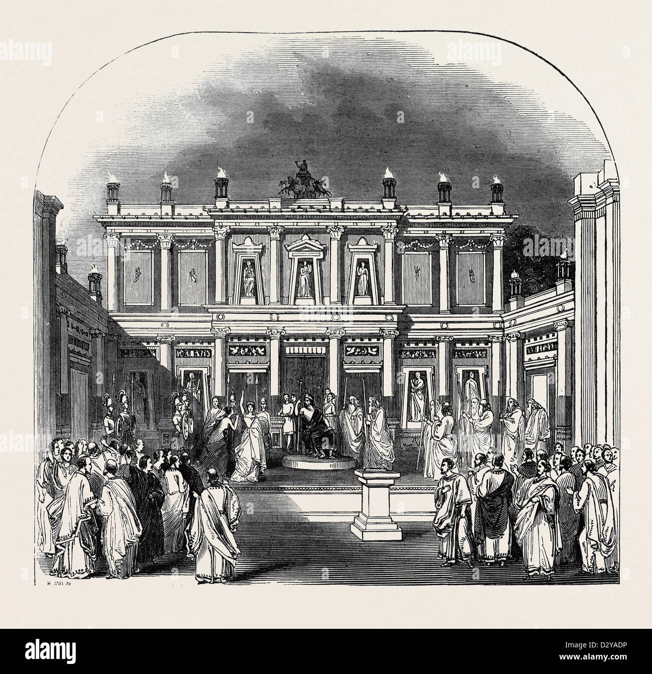 Antigone And Creon Painting