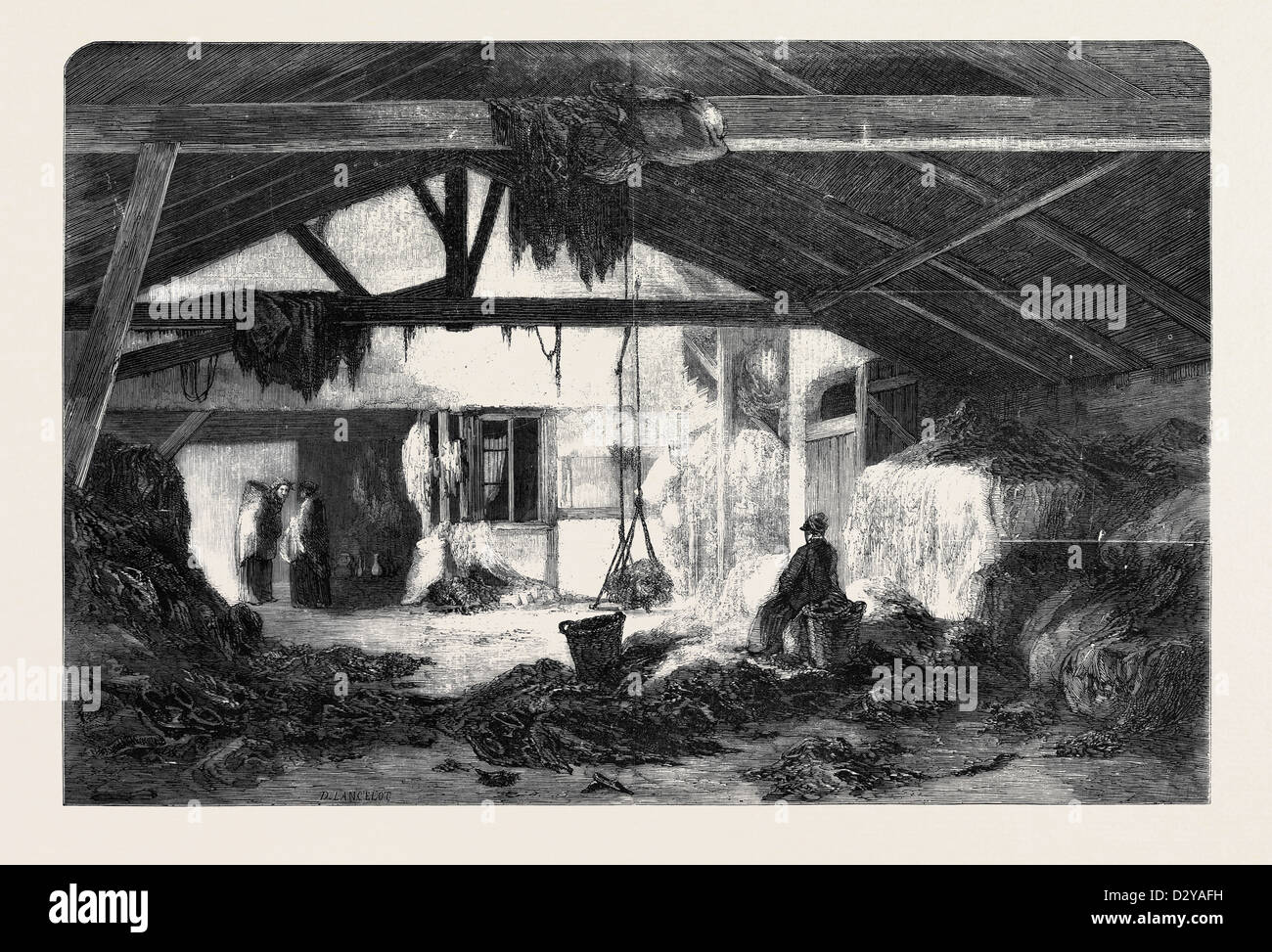 A RAG WAREHOUSE IN PARIS Stock Photo - Alamy