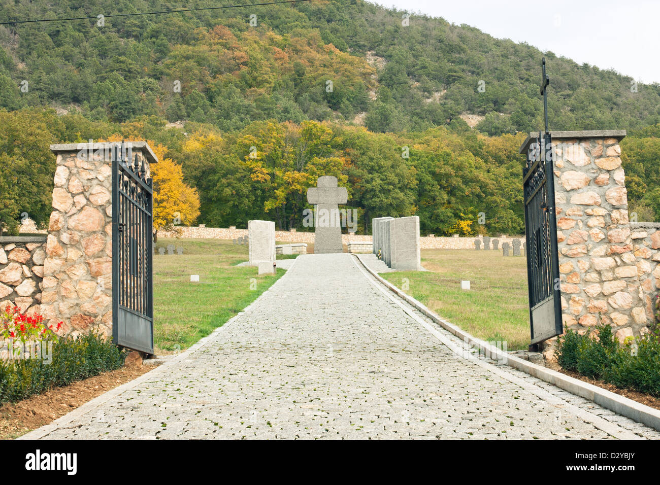 entrance in cemetry Stock Photo - Alamy