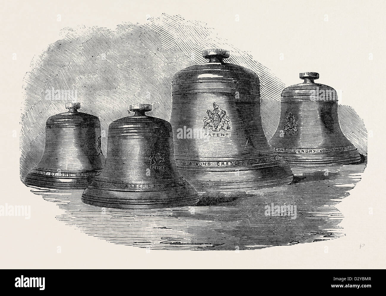 THE QUARTER BELLS FOR THE GREAT CLOCK AT WESTMINSTER Stock Photo - Alamy