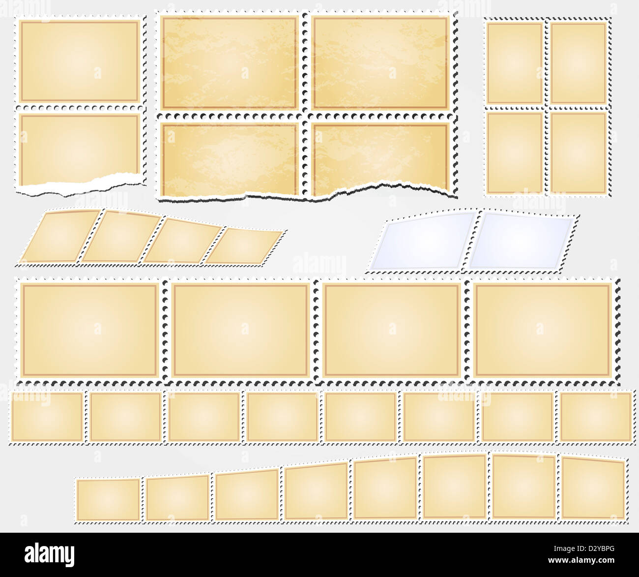 various stamps tags labels Stock Photo - Alamy