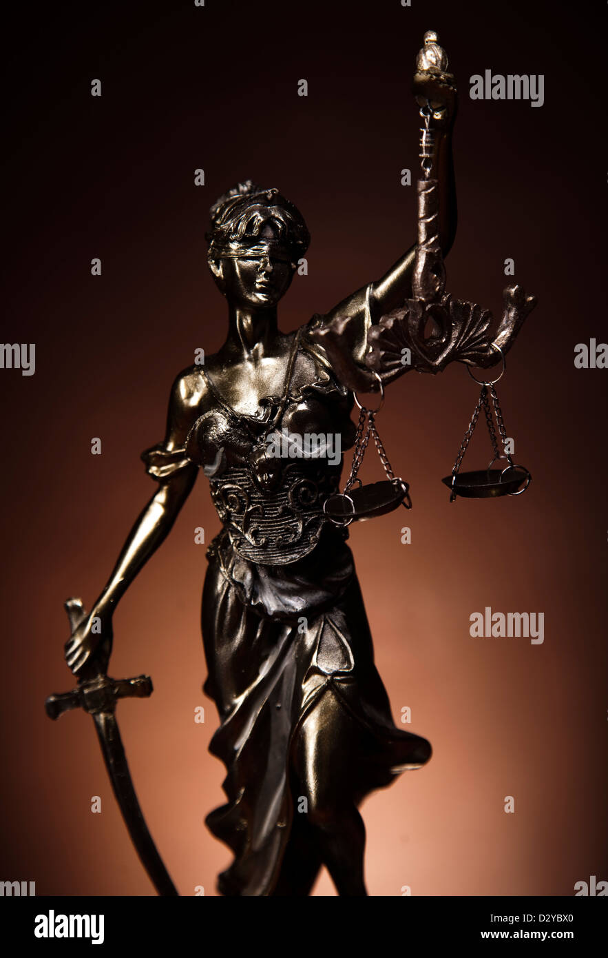 Antique statue of justice Stock Photo - Alamy